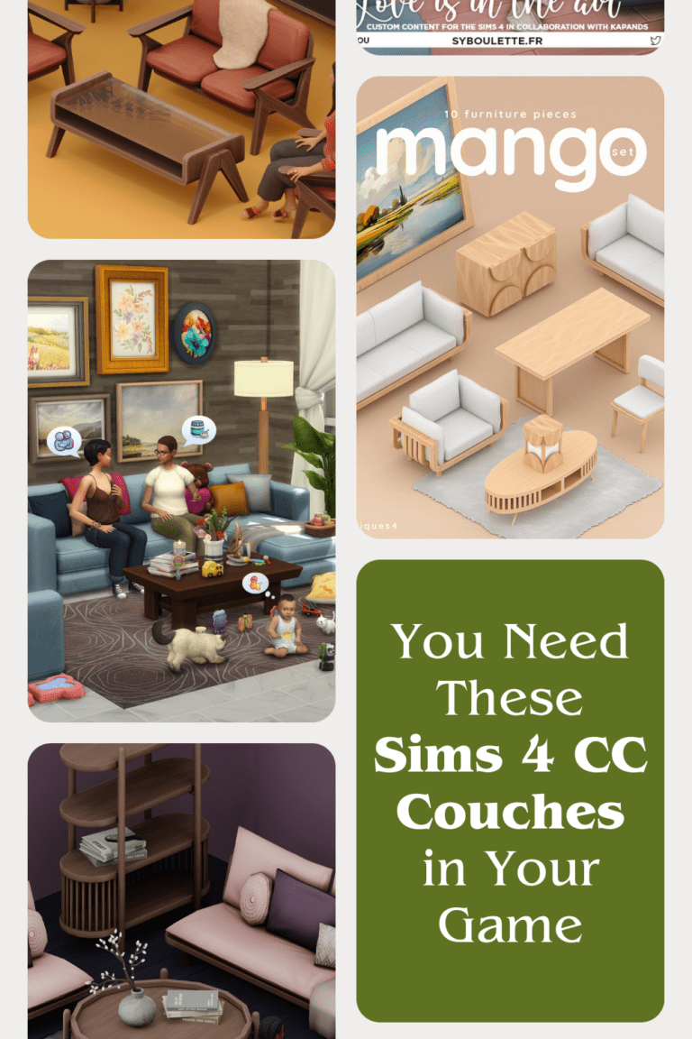 The Cutest Sims 4 CC Couches You Should Download in 2025 - Ultimate ...