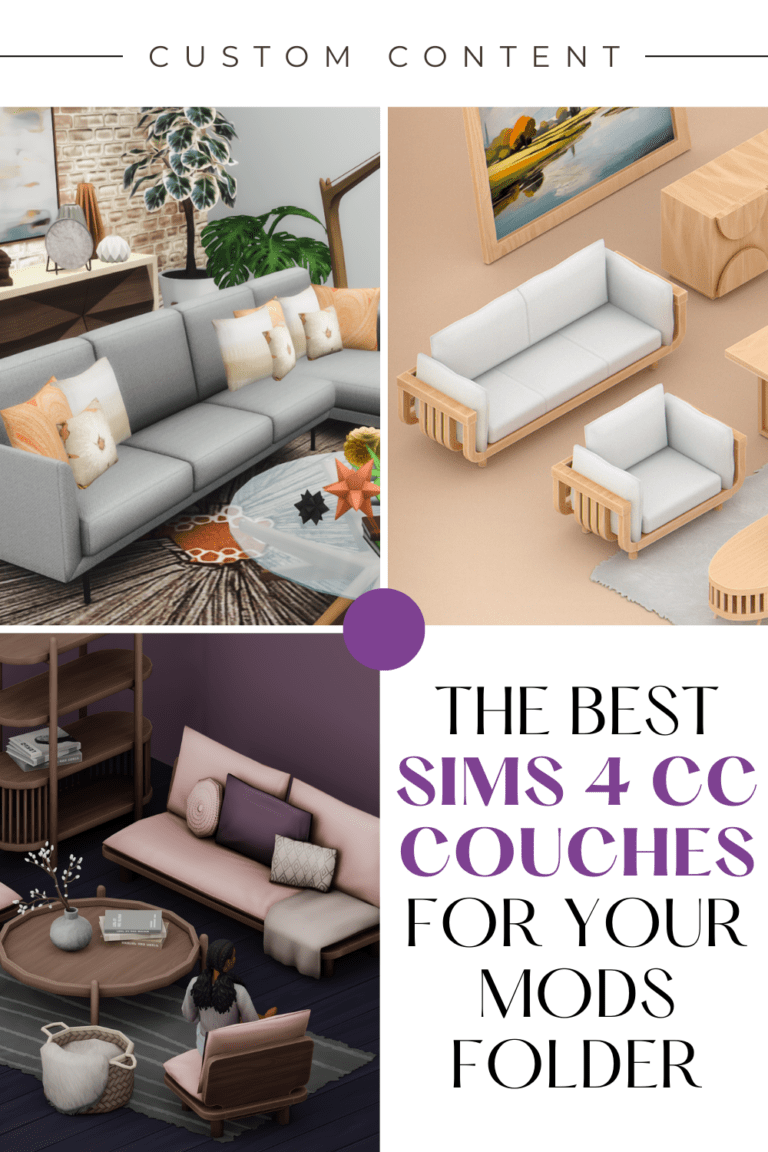 The Cutest Sims 4 CC Couches You Should Download in 2025 - Ultimate ...