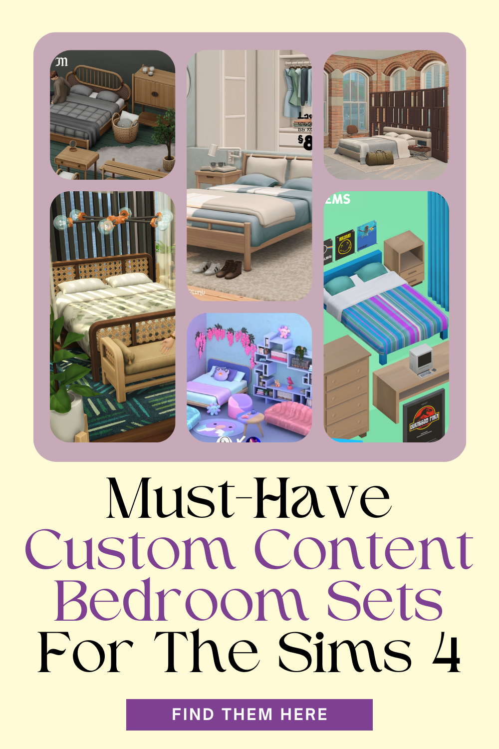 The Cutest Sims 4 CC Bedroom Sets You Need in 2025