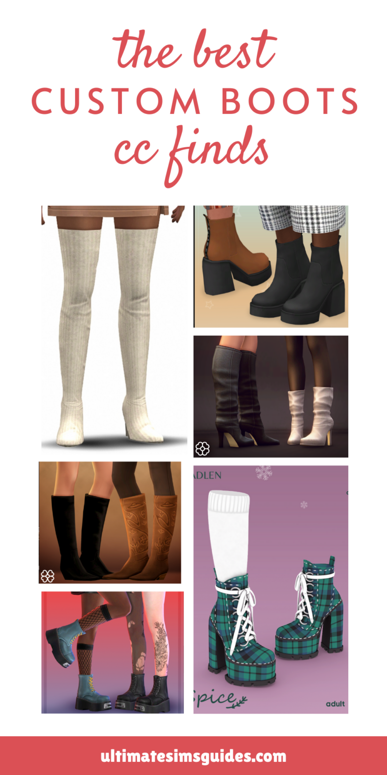 My Favourite Sims 4 CC Boots That You Need to Check Out – Ultimate Sims ...