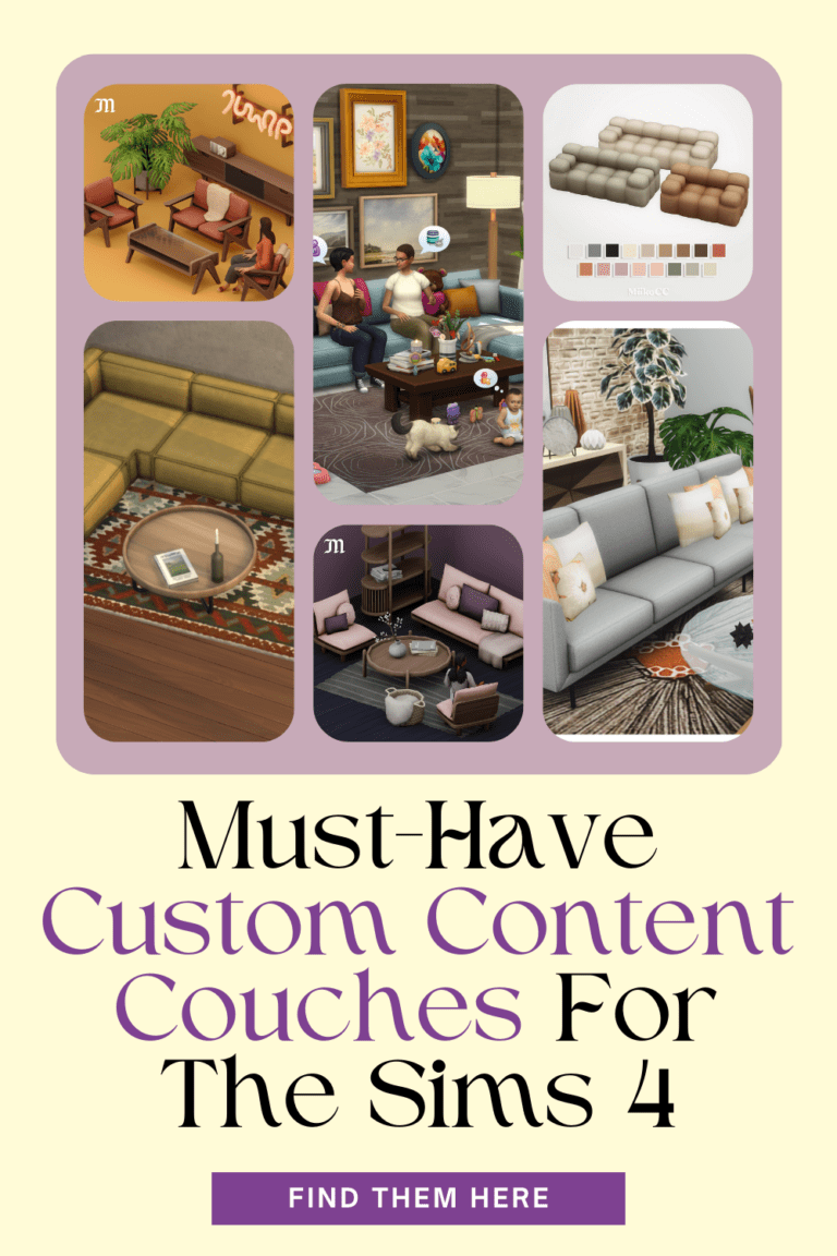 The Cutest Sims 4 CC Couches You Should Download in 2025 - Ultimate ...