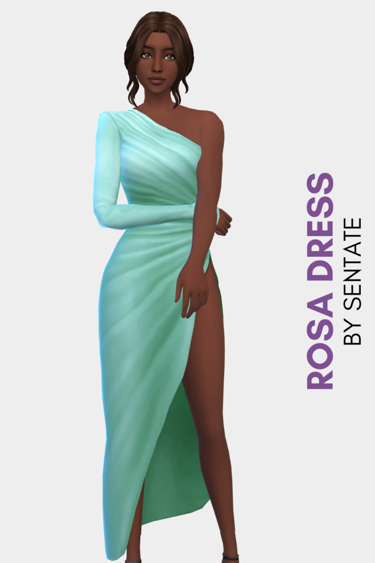 25+ Gorgeous Sims 4 CC Dresses by Sentate You Need - Ultimate Sims Guides