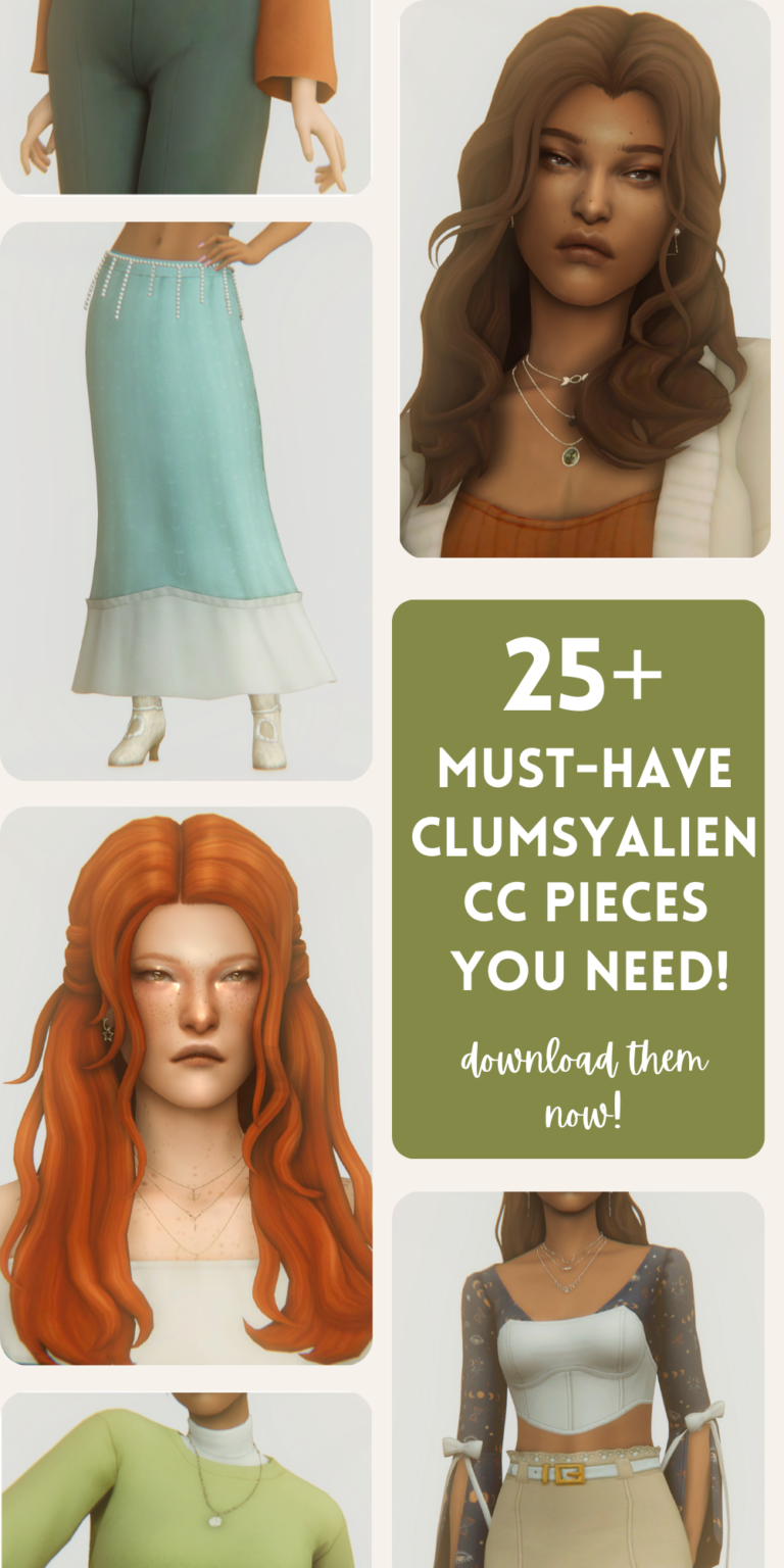 The Best Sims 4 CC Pieces by Clumsyalien – Ultimate Sims Guides