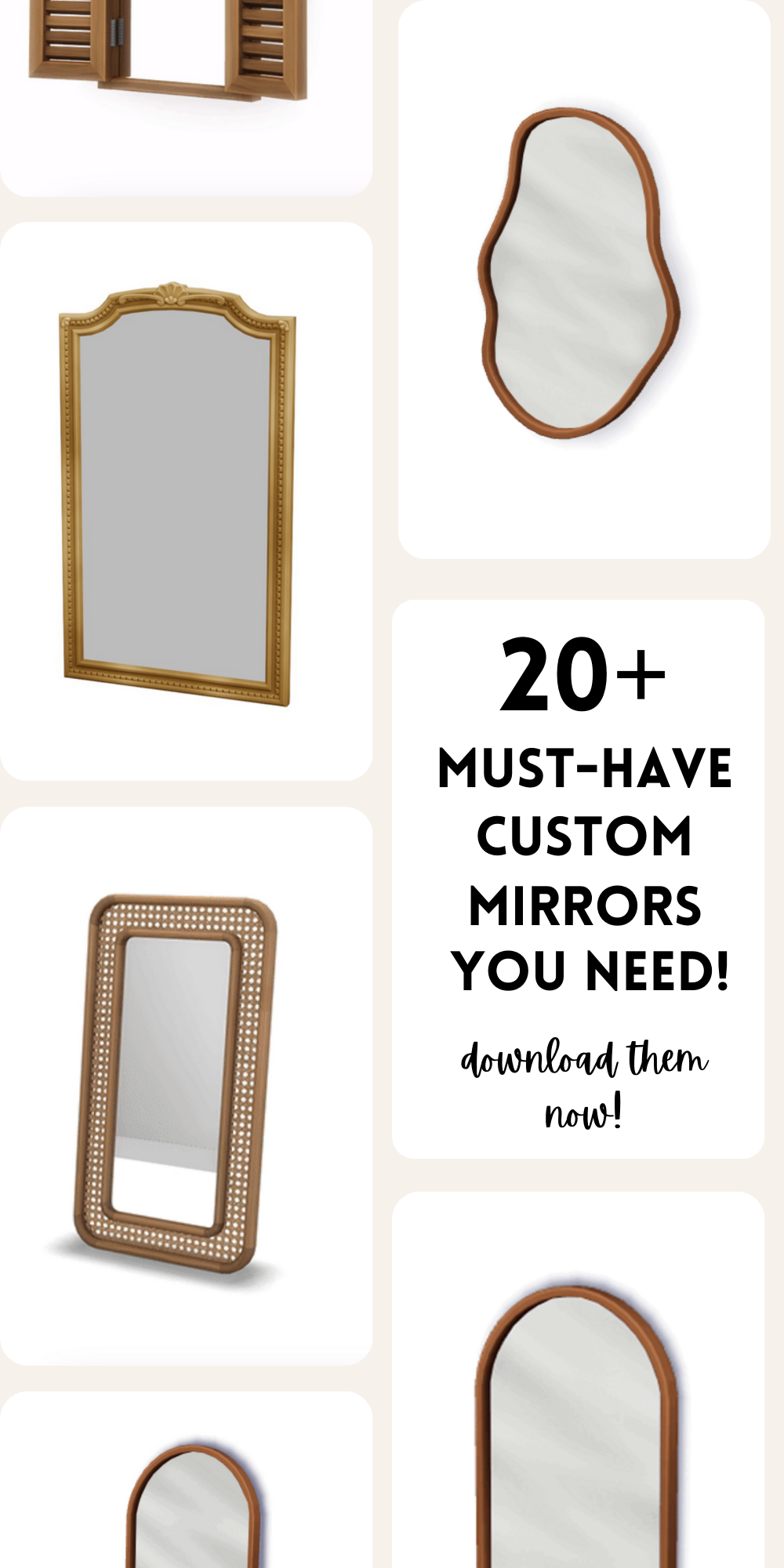 These Are The Best Sims 4 CC Mirrors You Need – Ultimate Sims Guides