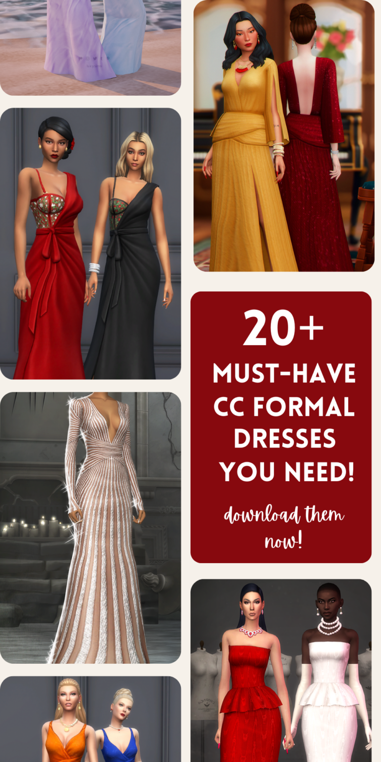 These Are The Best Sims 4 CC Formal Dresses For Your Sim’s Next Event ...