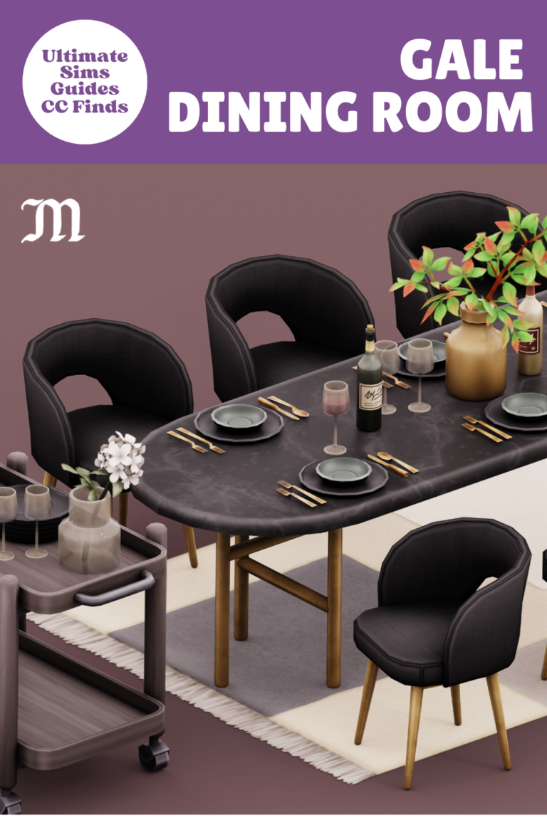 The Cutest Sims 4 CC Dining Room Furniture You'll Love - Ultimate Sims ...