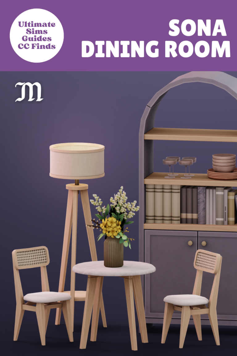 The Cutest Sims 4 CC Dining Room Furniture You'll Love - Ultimate Sims ...