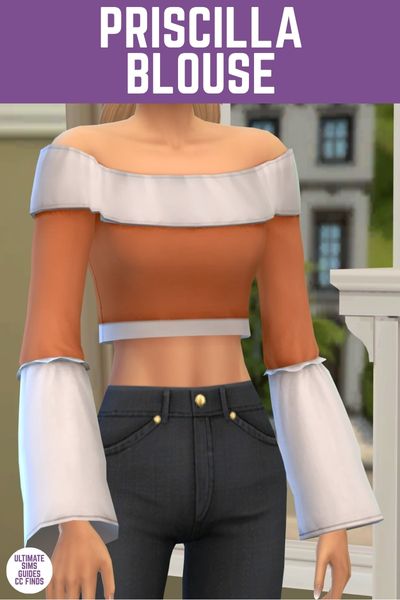 My Current Favourite Sims 4 CC Blouses - Ultimate Sims Guides