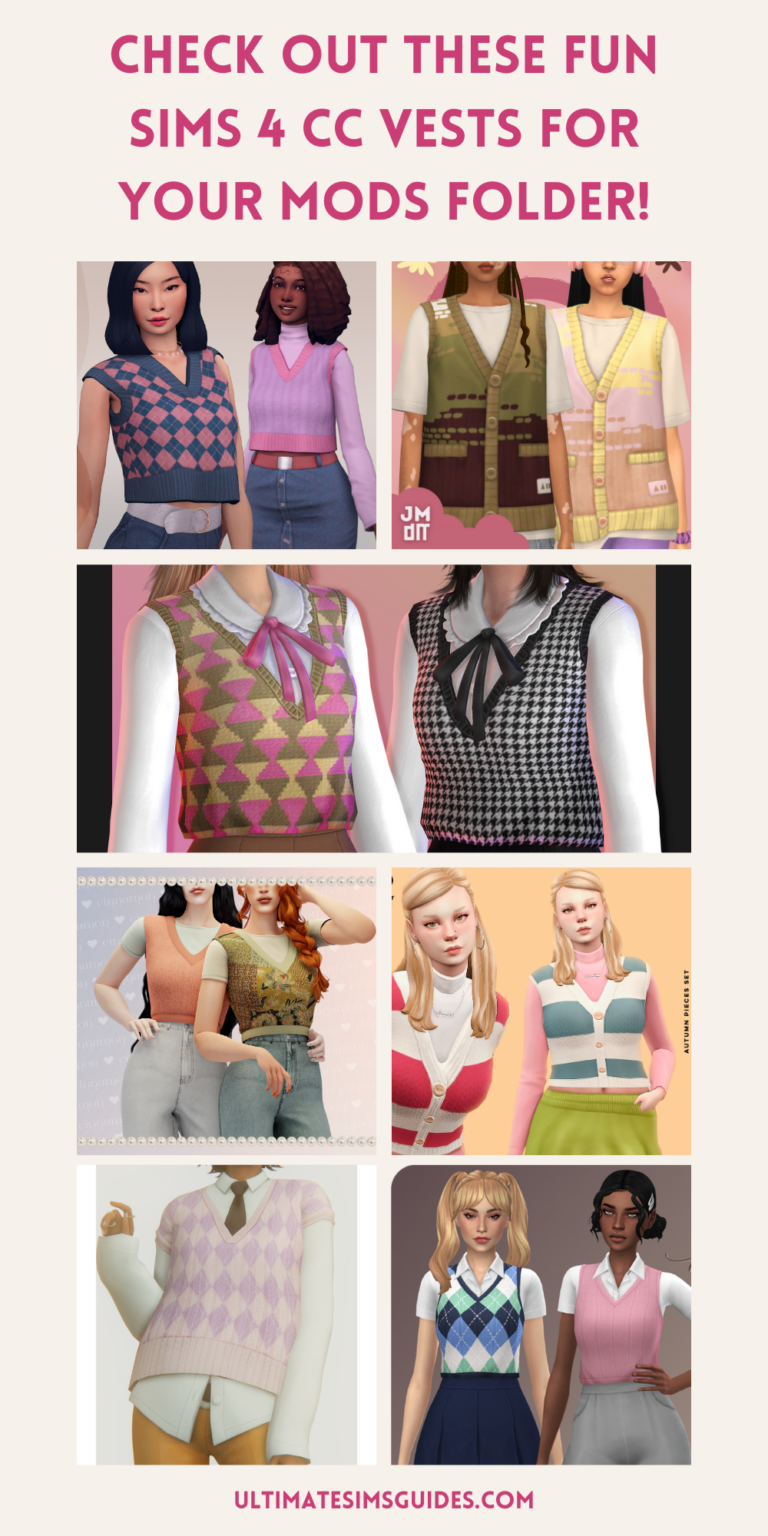 These Are The Cutest Sims 4 CC Vests Out There – Ultimate Sims Guides