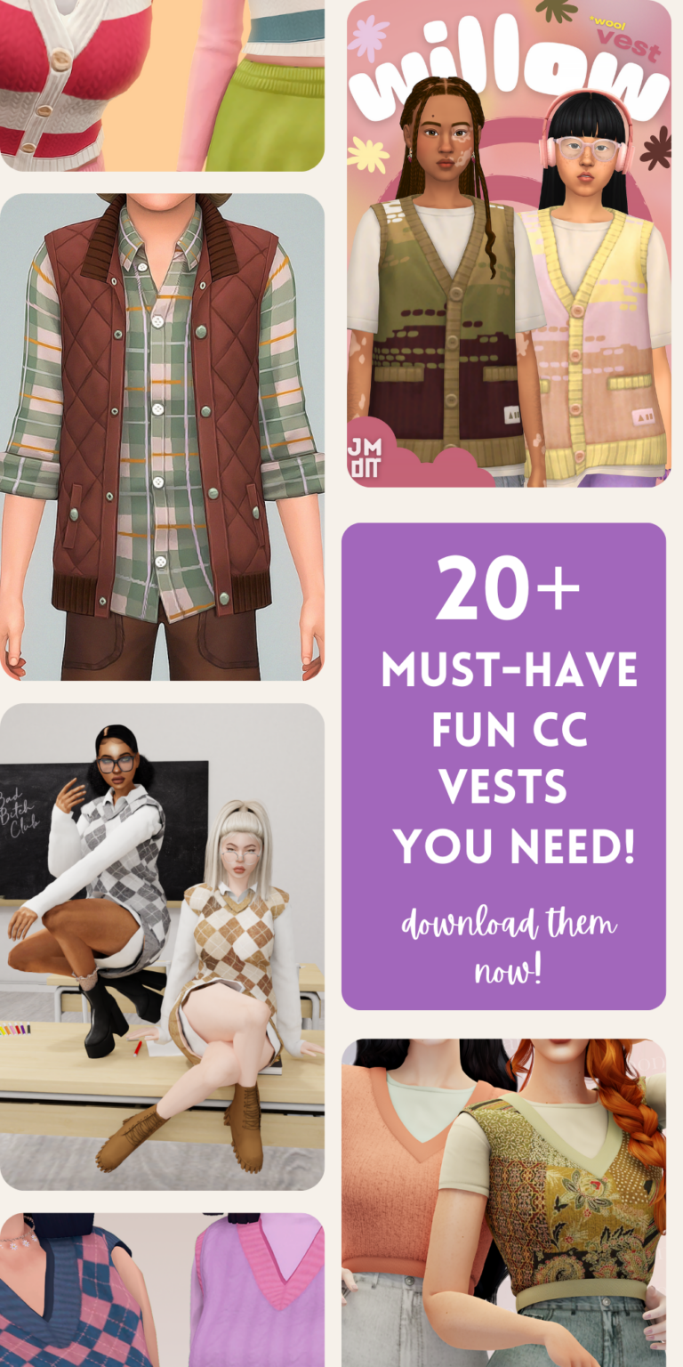 These Are The Cutest Sims 4 CC Vests Out There – Ultimate Sims Guides