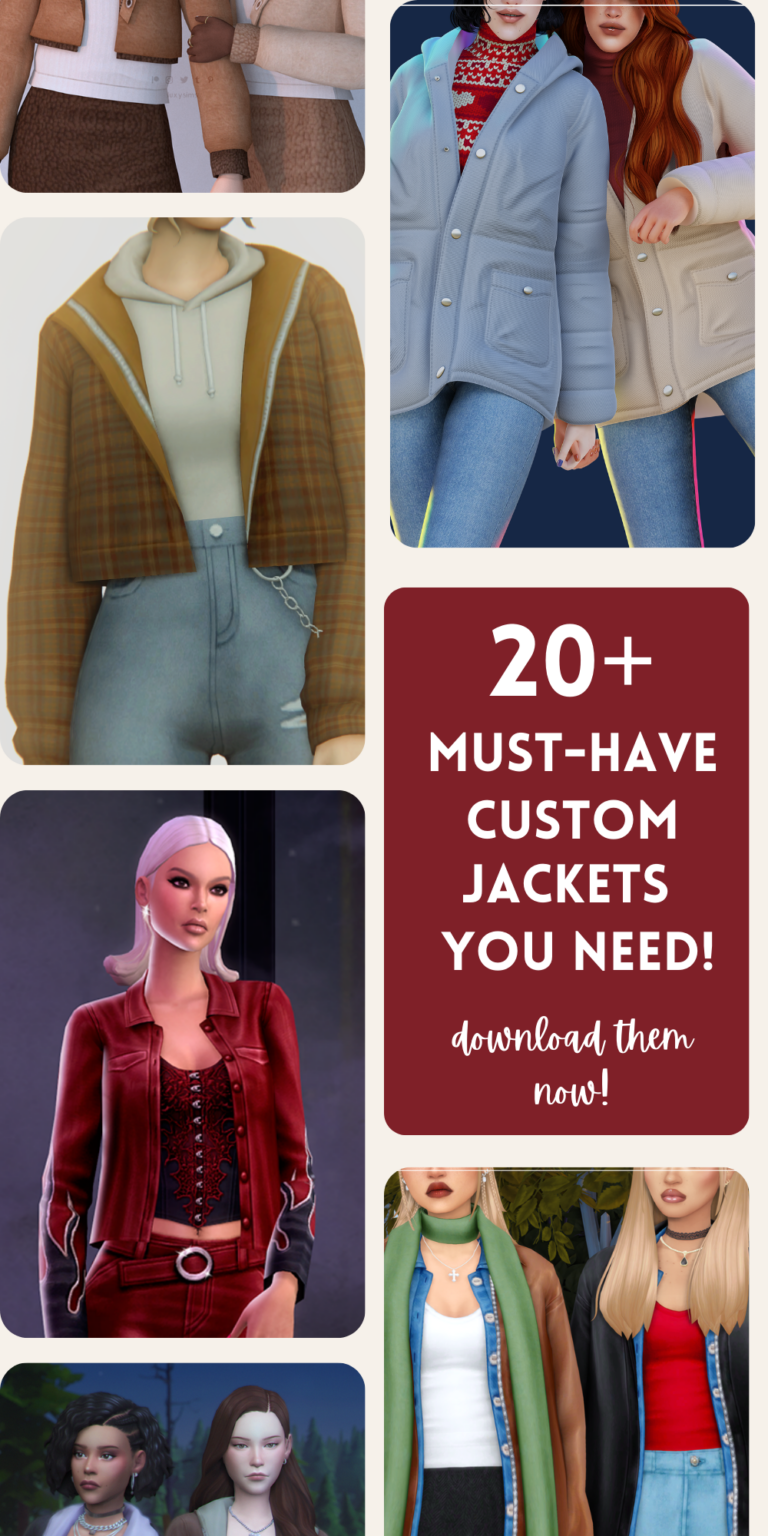 You Need to Check Out These Gorgeous Sims 4 CC Jackets – Ultimate Sims ...