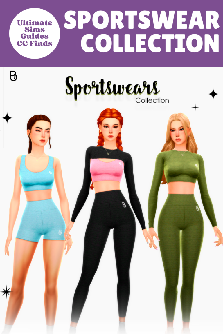These Are The Cutest Sims 4 CC Athletic Clothes Out There - Ultimate ...