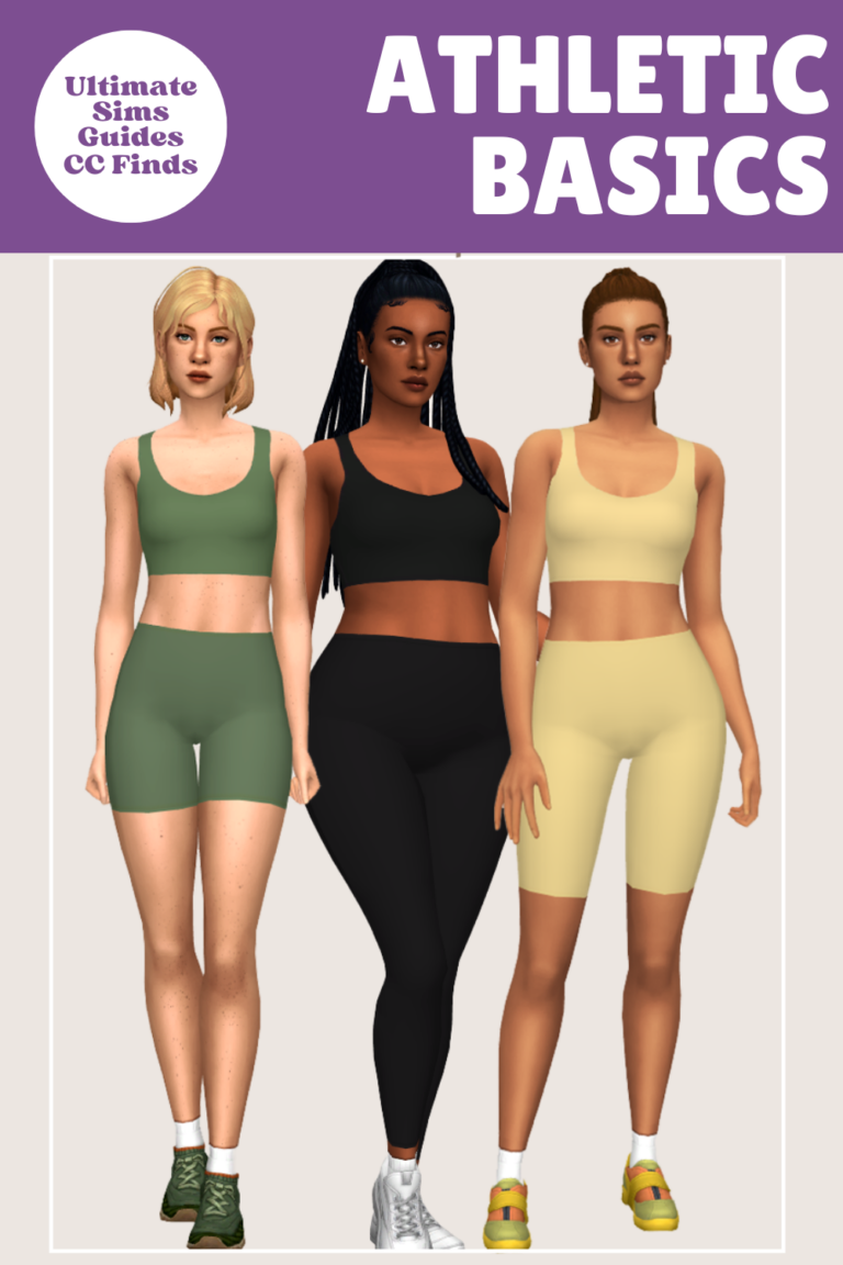 These Are The Cutest Sims 4 CC Athletic Clothes Out There - Ultimate ...