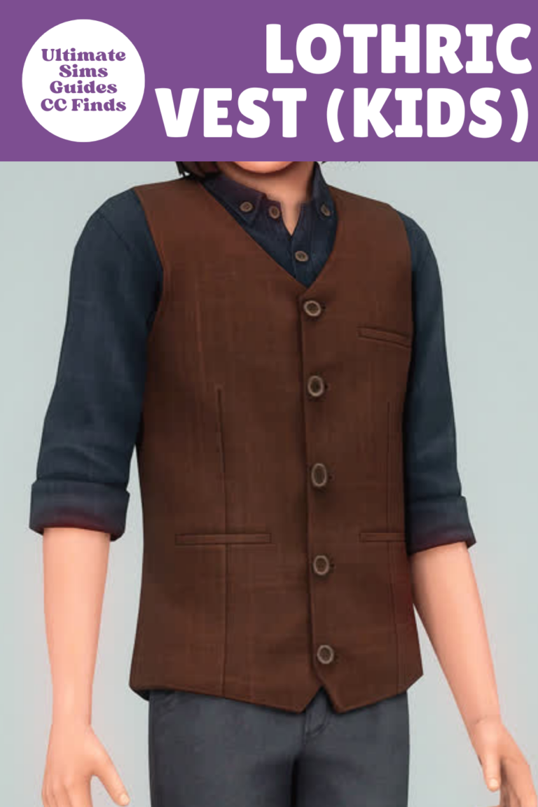 These Are The Cutest Sims 4 CC Vests Out There - Ultimate Sims Guides