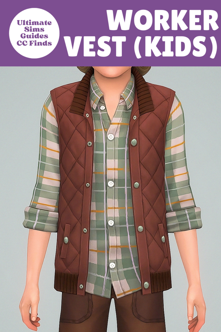 These Are The Cutest Sims 4 CC Vests Out There - Ultimate Sims Guides
