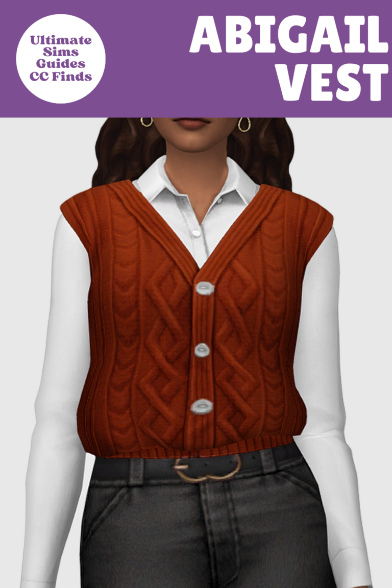 These Are The Cutest Sims 4 CC Vests Out There - Ultimate Sims Guides