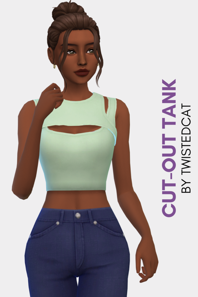 Check Out These Gorgeous Sims 4 CC Tank Tops - Ultimate Sims Guides