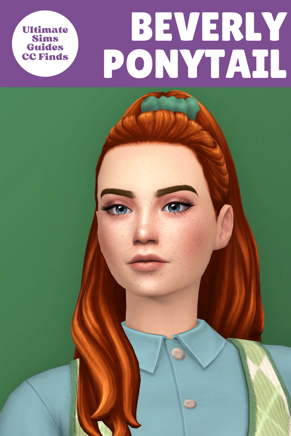 Here Are The Cutest Sims 4 CC Ponytail Hairs Out There - Ultimate Sims ...