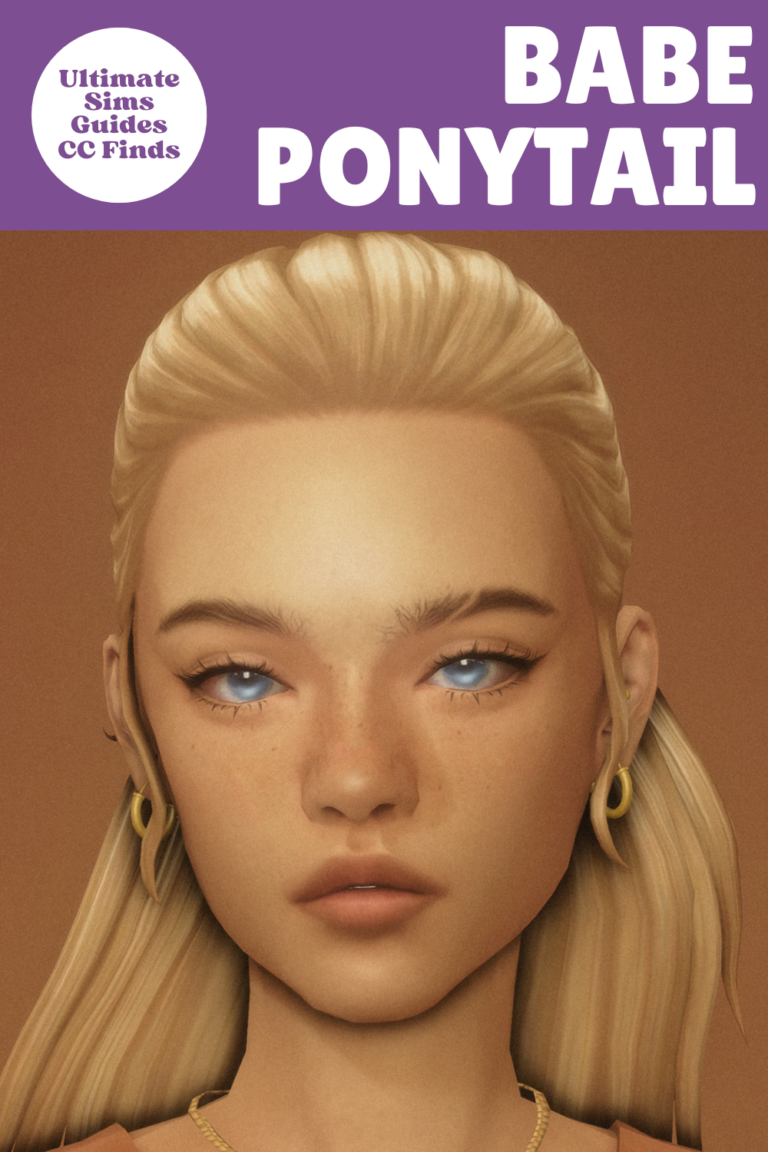 Here Are The Cutest Sims 4 CC Ponytail Hairs Out There - Ultimate Sims ...