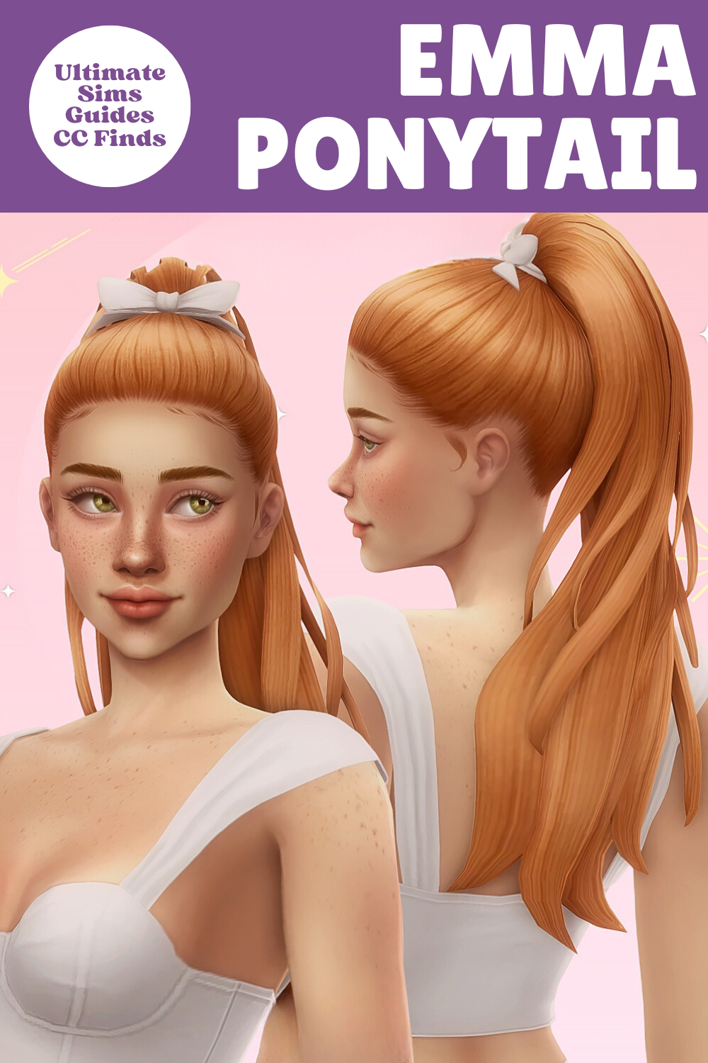 Here Are The Cutest Sims 4 CC Ponytail Hairs Out There - Ultimate Sims ...