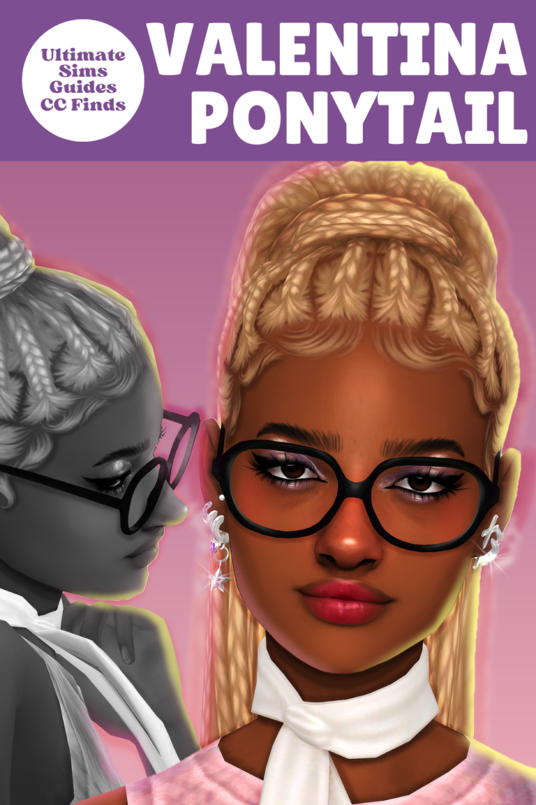 Here Are The Cutest Sims 4 CC Ponytail Hairs Out There - Ultimate Sims ...