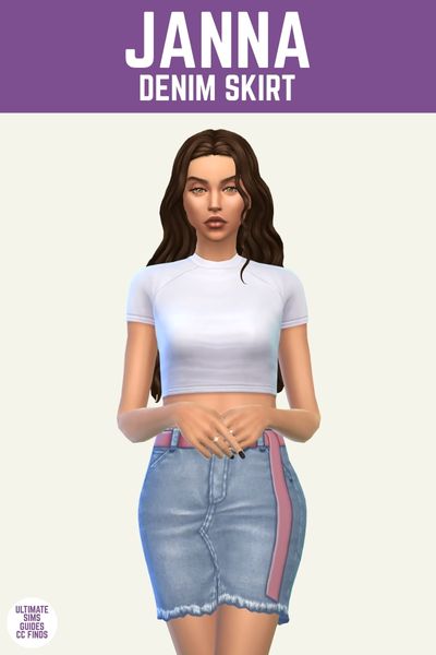 These Sims 4 CC Denim Skirts Are My Favourites - Ultimate Sims Guides