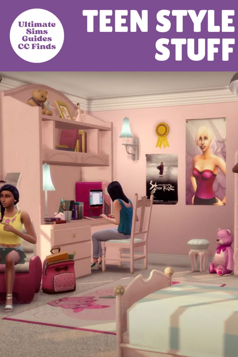 The Best Sims 4 Teen Bedroom CC You Need To See - Ultimate Sims Guides