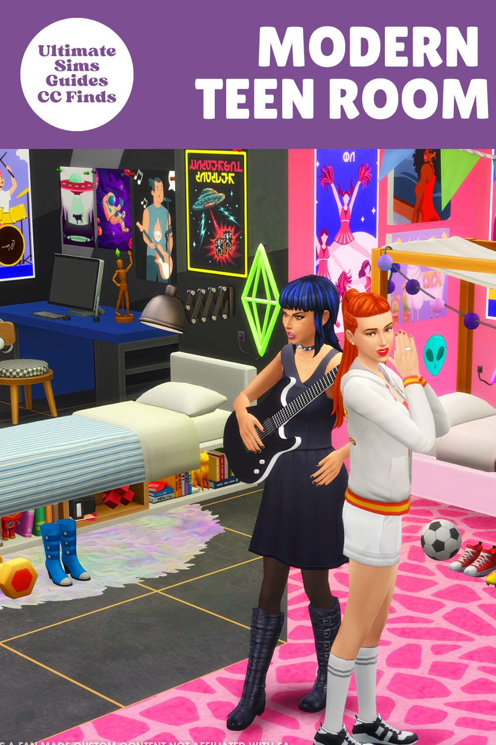 The Best Sims 4 Teen Bedroom CC You Need To See - Ultimate Sims Guides