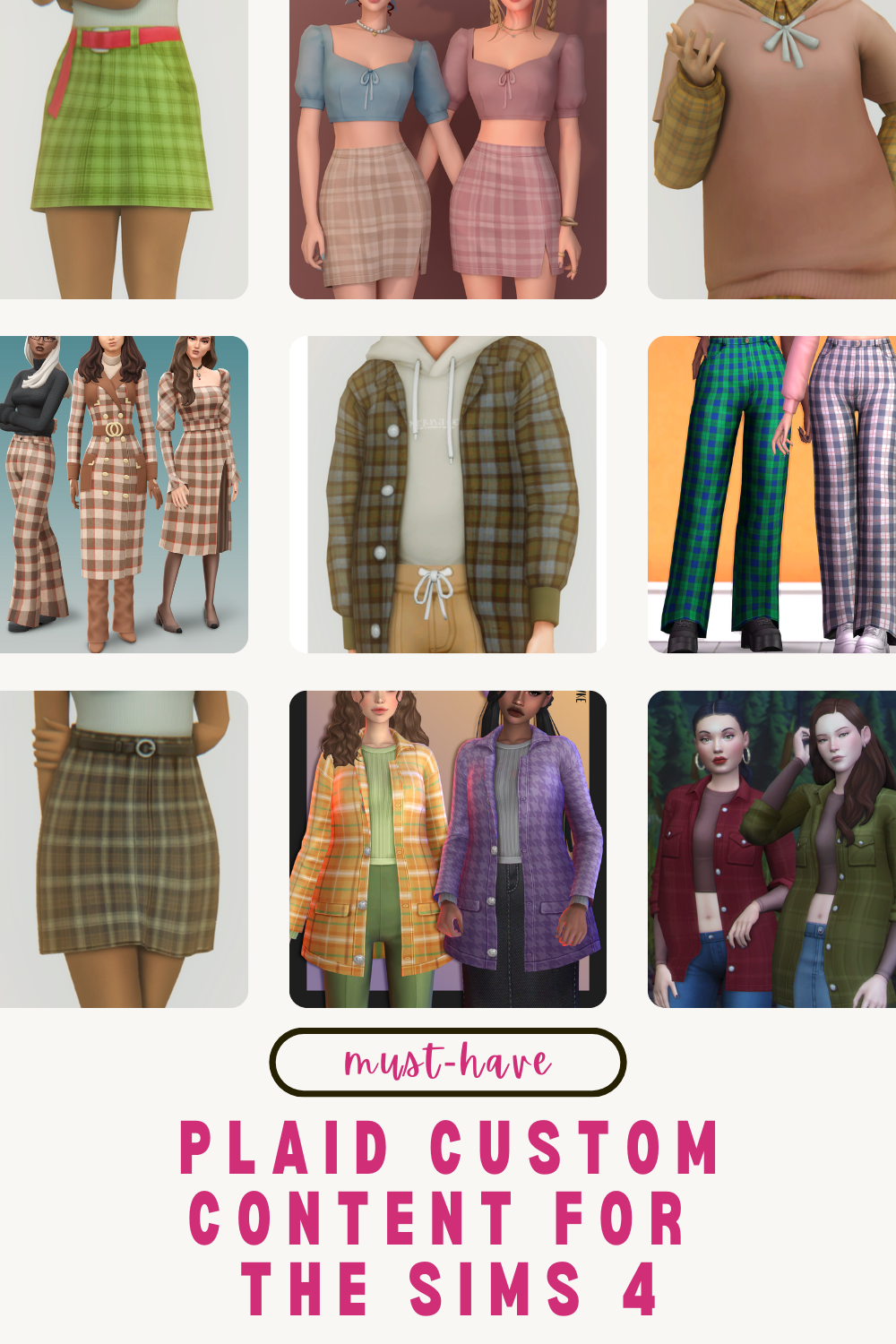 You Need These Sims 4 Plaid CC Pieces In Your Mods Folder – Ultimate ...