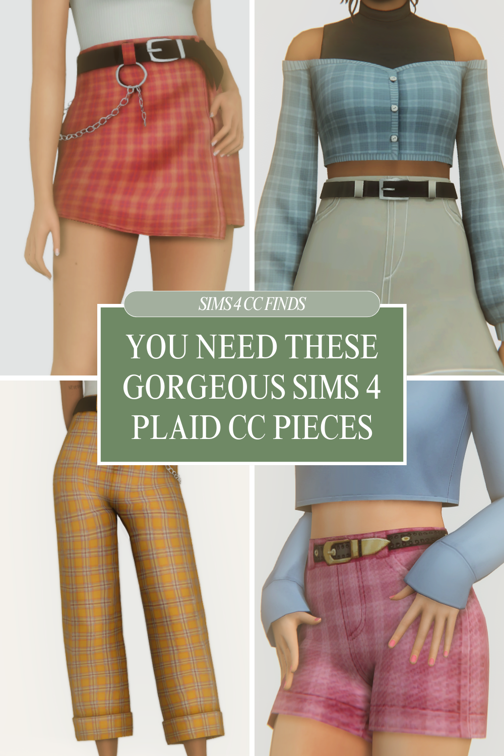 You Need These Sims 4 Plaid CC Pieces In Your Mods Folder – Ultimate ...