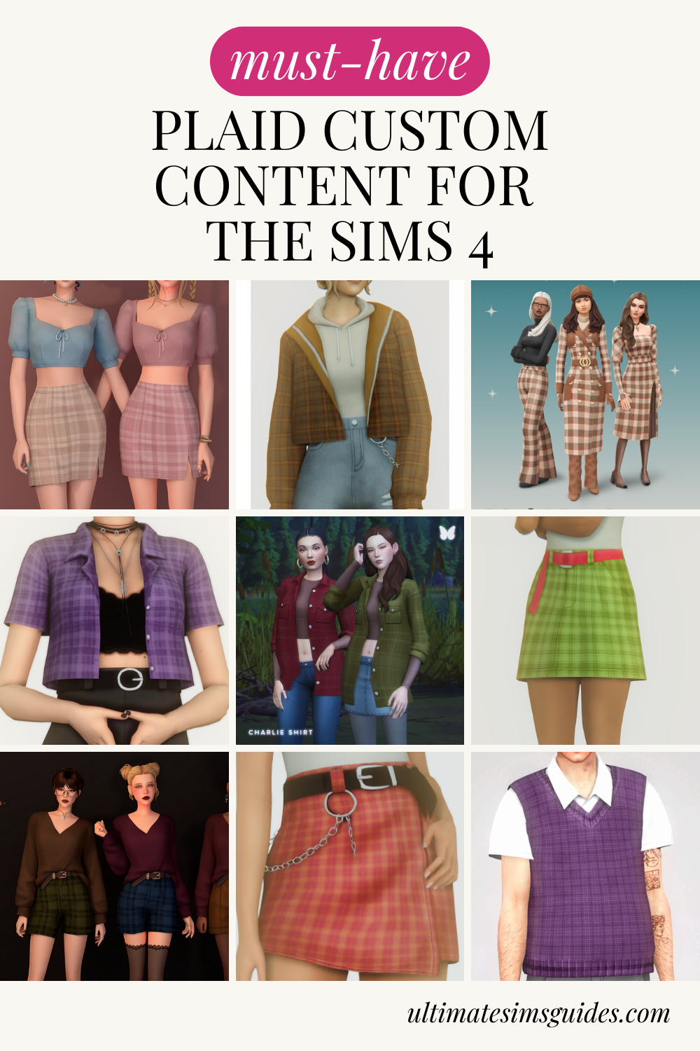 You Need These Sims 4 Plaid CC Pieces In Your Mods Folder – Ultimate ...