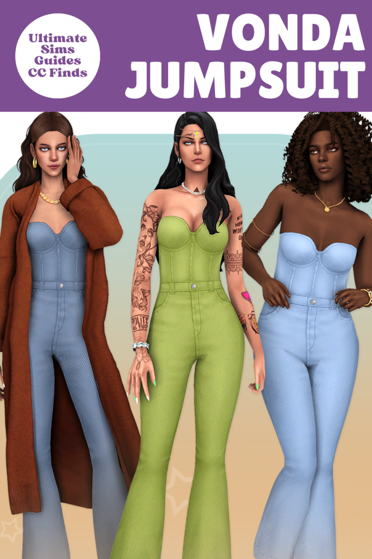 Check Out These Fun Sims 4 CC Jumpsuits & Rompers - Ultimate Sims Guides