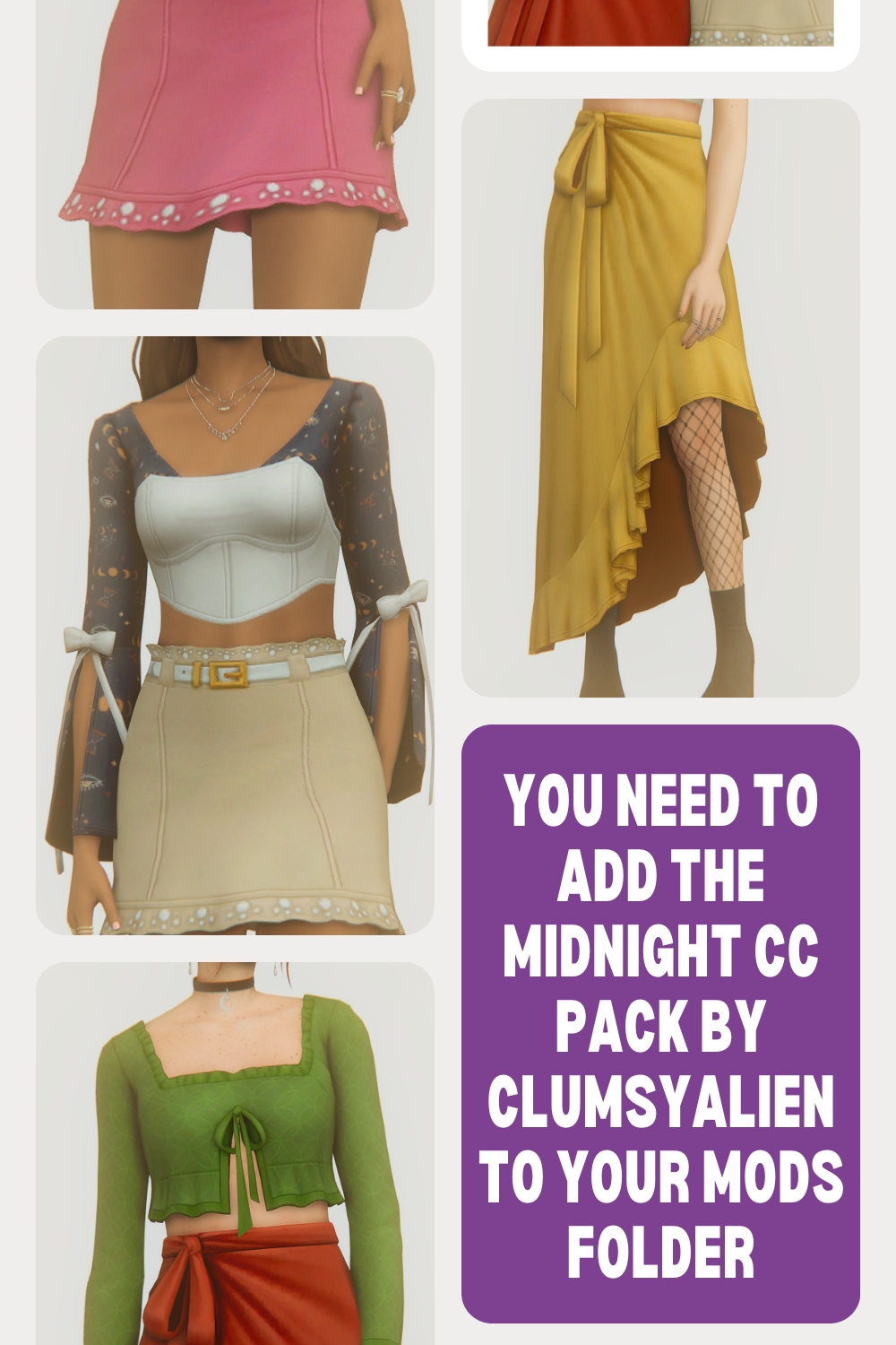 Midnight CC Pack by Clumsyalien – Ultimate Sims Guides