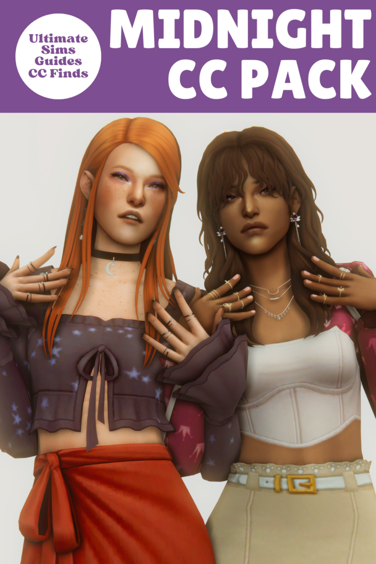 Midnight CC Pack by Clumsyalien – Ultimate Sims Guides