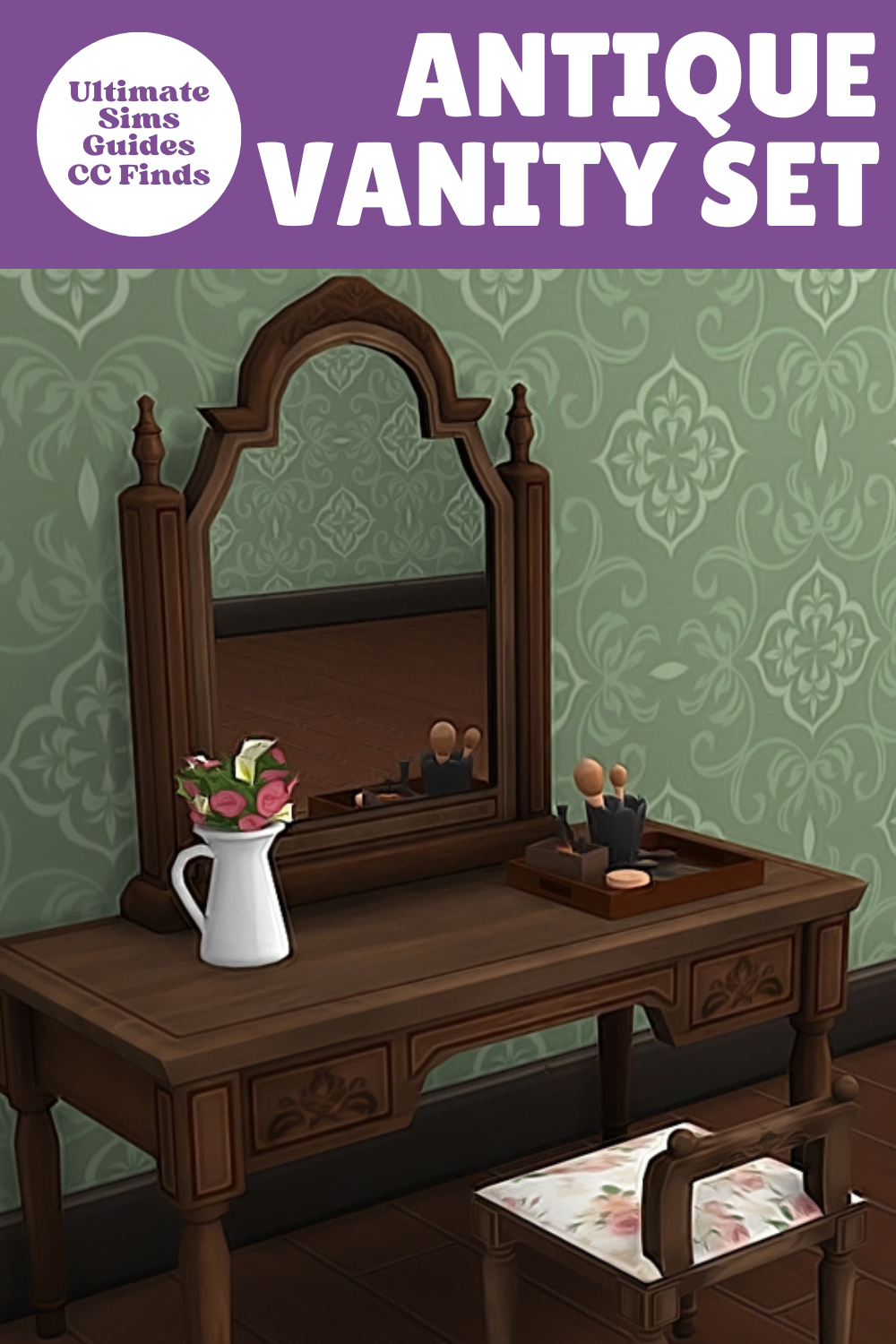 You Need These Gorgeous Sims 4 CC Vanity Set Ups - Ultimate Sims Guides