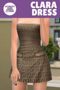 25+ Gorgeous Sims 4 CC Dresses by Sentate You Need - Ultimate Sims Guides