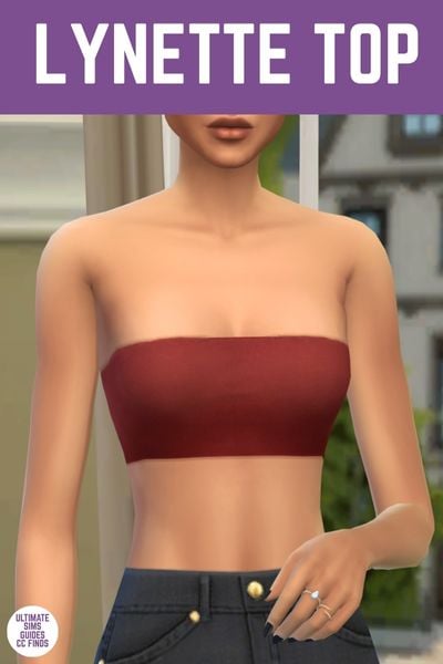 15+ Sims 4 CC Strapless Tops You Need for Summer - Ultimate Sims Guides