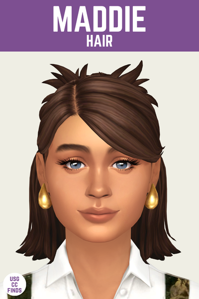 25+ Adorable Sims 4 CC Hairs by AHarris00Britney You Need