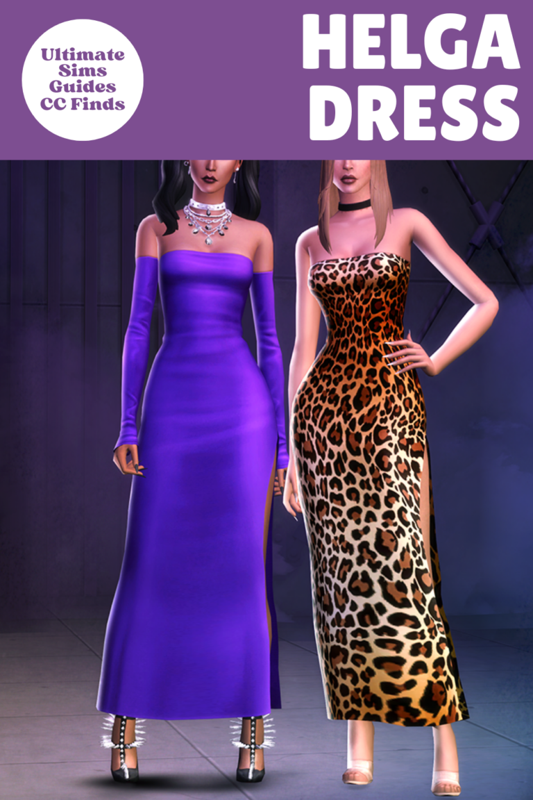 25+ Gorgeous Sims 4 CC Dresses by Sentate You Need - Ultimate Sims Guides