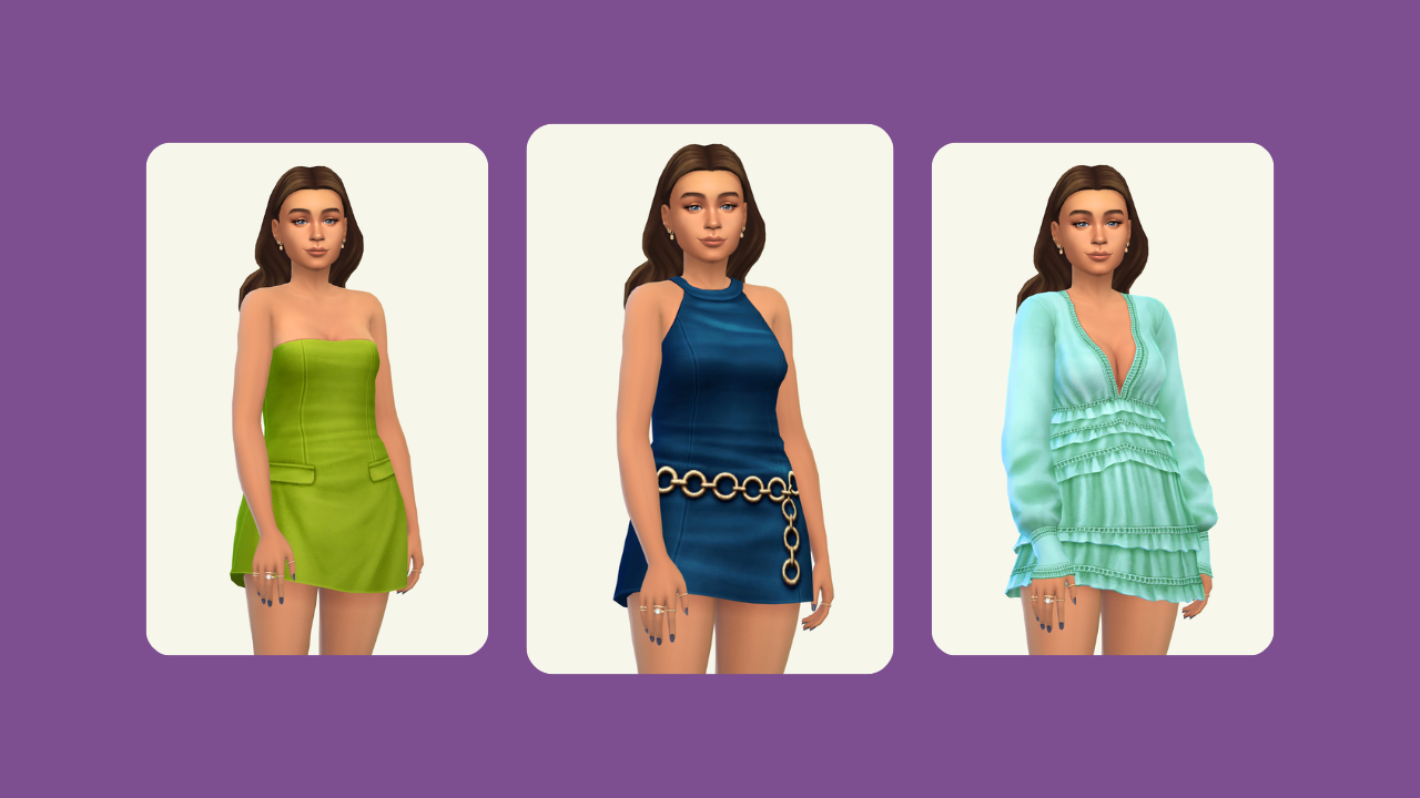 25+ Gorgeous Sims 4 CC Dresses by Sentate You Need - Ultimate Sims Guides